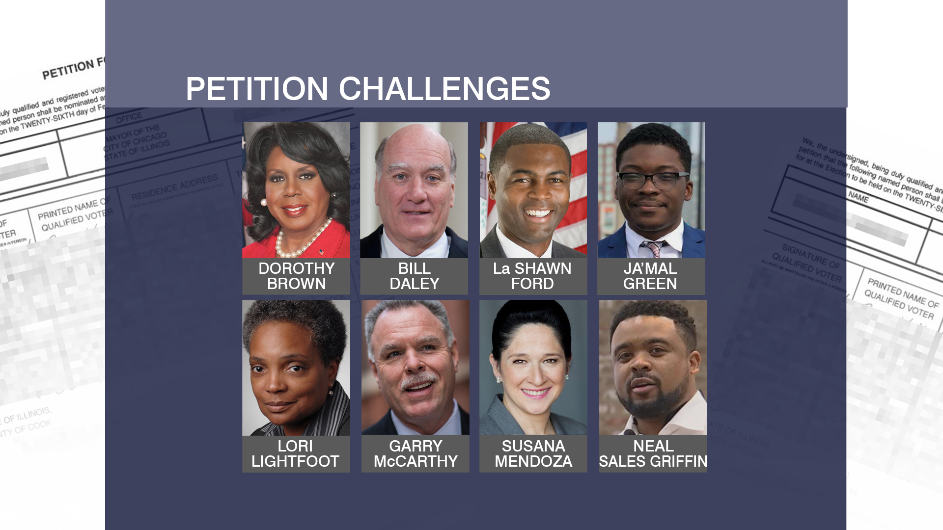 Chicago Mayor S Race Candidates Challenge Petition Signatures